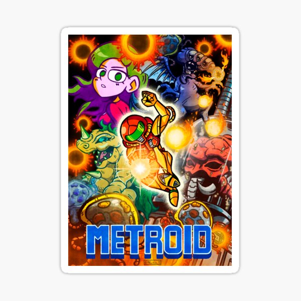 "Metroid NES Illustration" Sticker for Sale by Naitor5 | Redbubble
