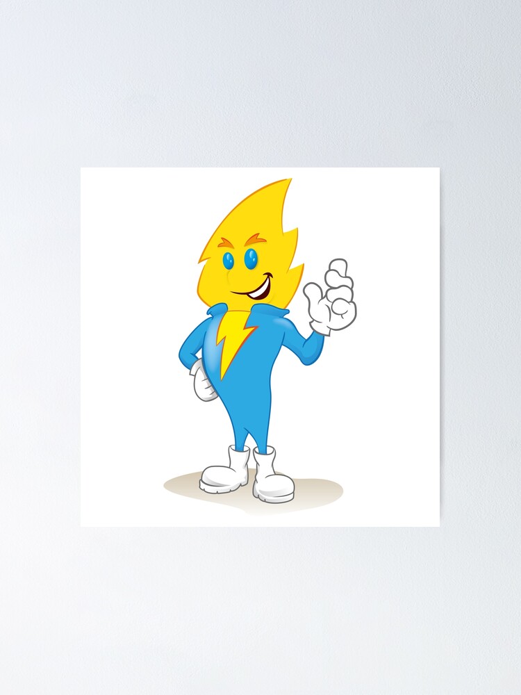 "Illustration of an electric power mascot. Ideal for catalogs ...