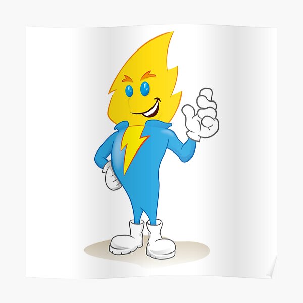 "Illustration of an electric power mascot. Ideal for catalogs ...