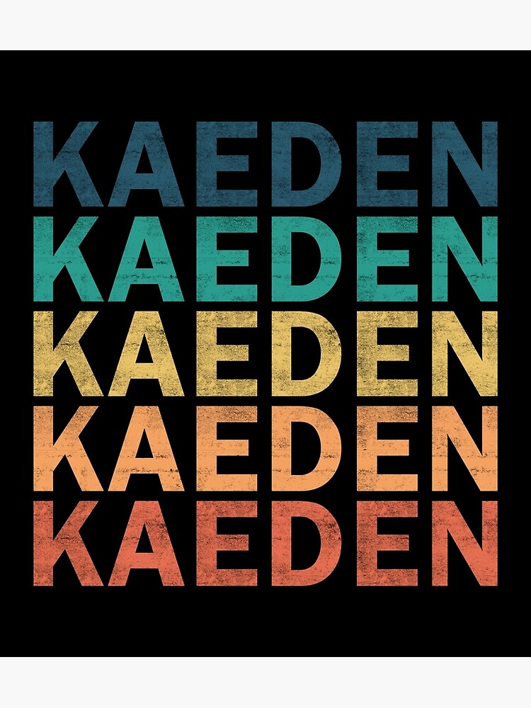 Póster for Sale con la obra «Camiseta con nombre de Kaeden - Camiseta ...