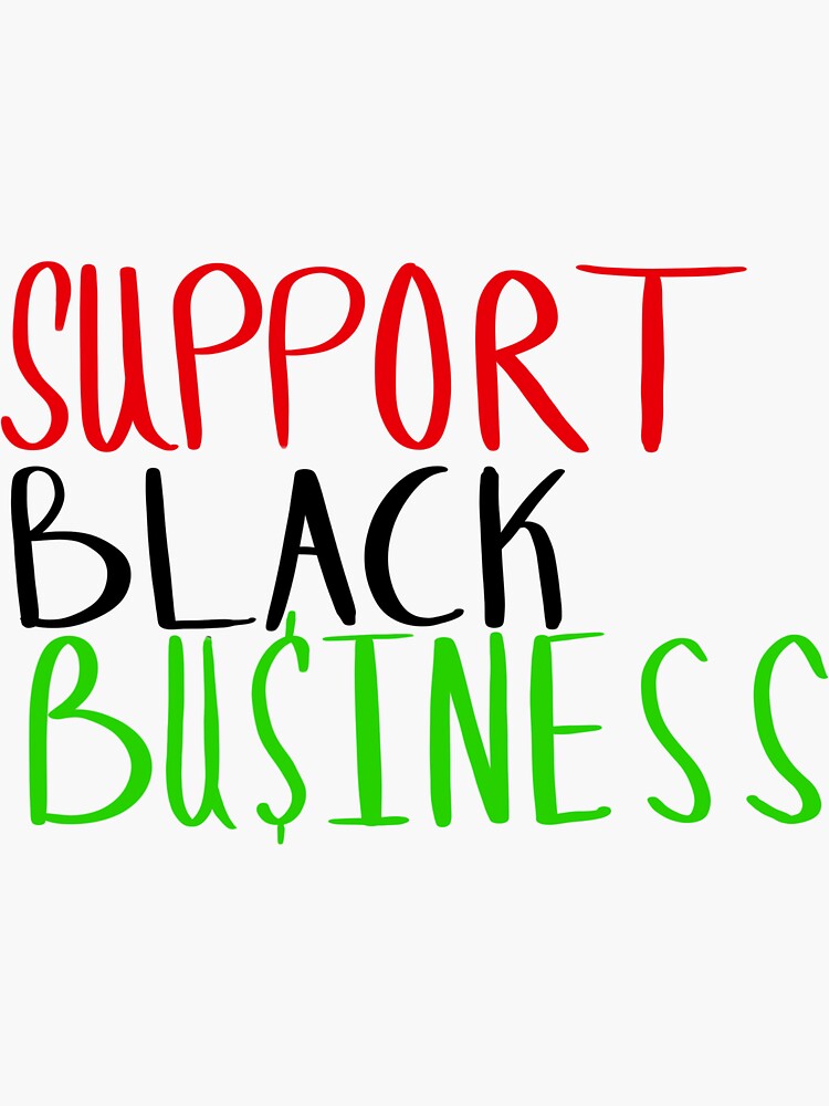 "Support black business stickers - Colored" Sticker for Sale by Quattro ...