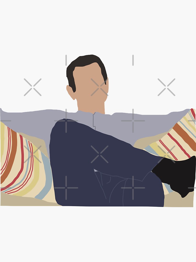 "Phil Dunphy_Couch" Sticker for Sale by cdaig13 | Redbubble