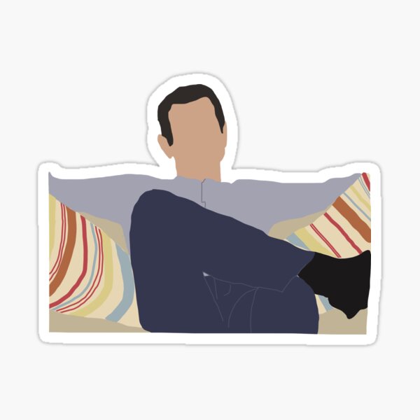 "Phil Dunphy_Couch" Sticker for Sale by cdaig13 | Redbubble