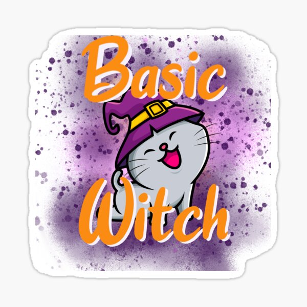 "Basic Witch " Sticker for Sale by AlainaRuch | Redbubble