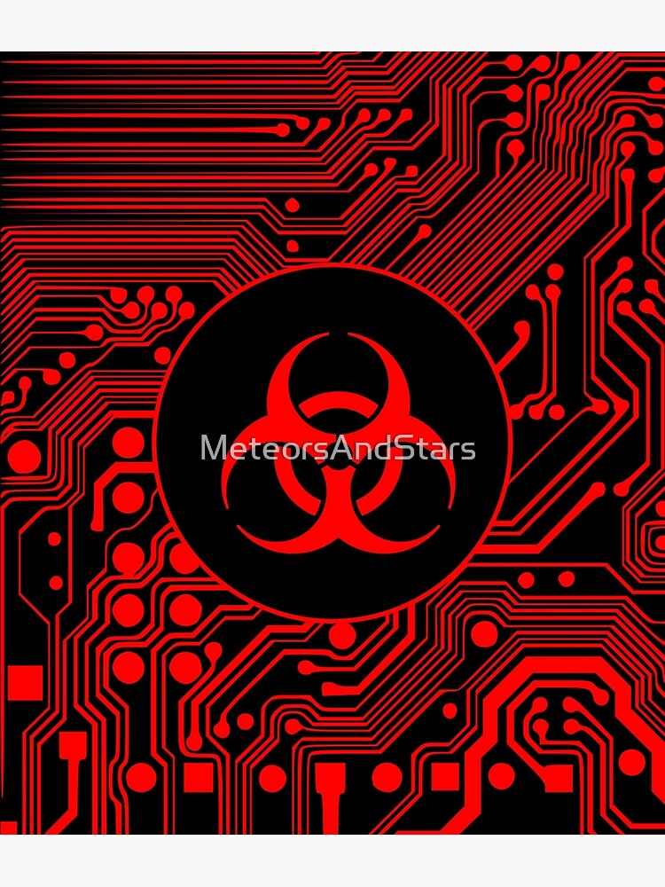 Red Biohazard Wallpaper
