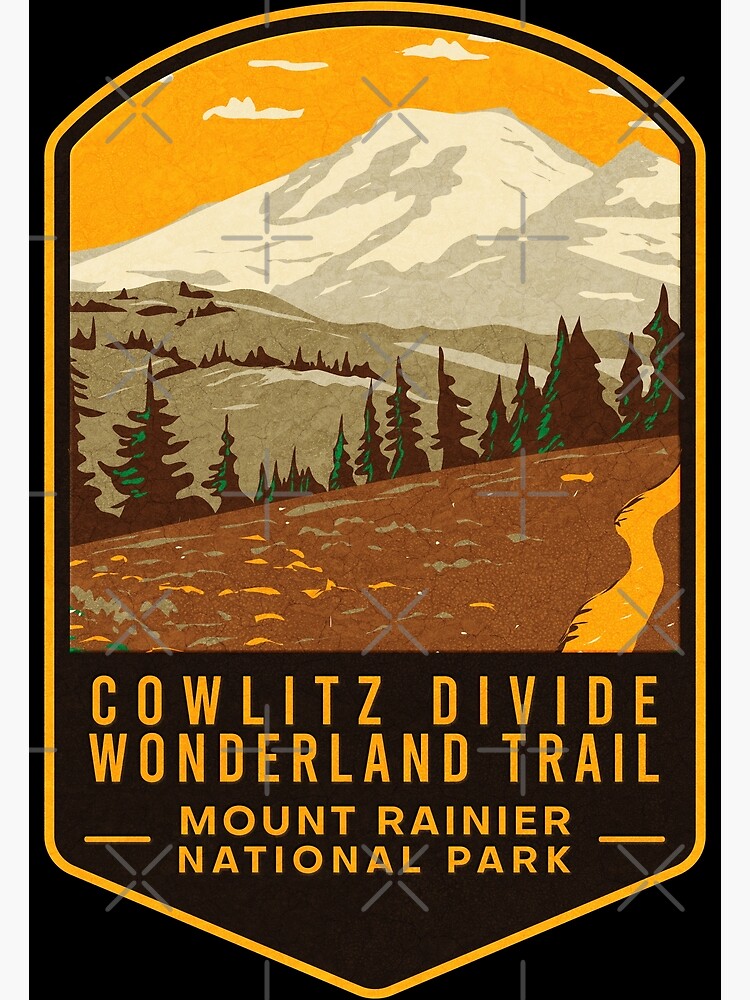 Poster « Cowlitz Divide Wonderland Trail Parc national du Mont Rainier ...