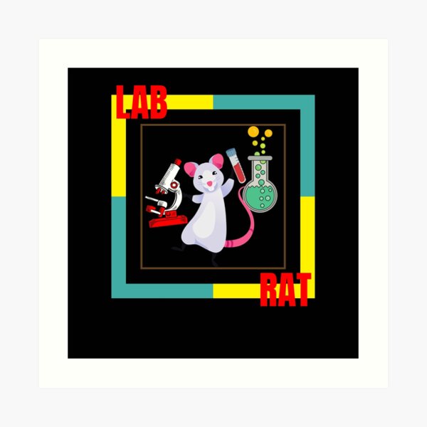 "LAB RAT" Art Print for Sale by Funwordland | Redbubble