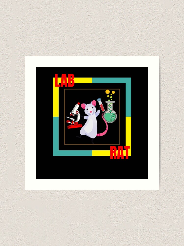 "LAB RAT" Art Print for Sale by Funwordland | Redbubble