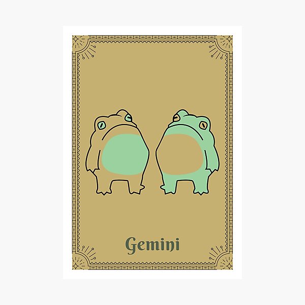 "Gemini frog" Photographic Print by SKdarealshop | Redbubble