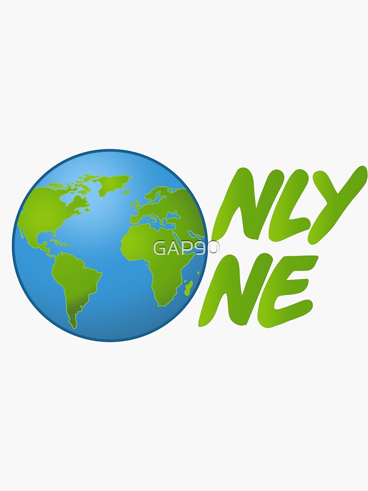 "We only have one planet" Sticker for Sale by GAP90 | Redbubble