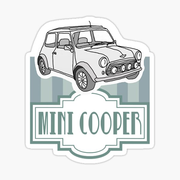 "mini car " Sticker by Heline99 | Redbubble