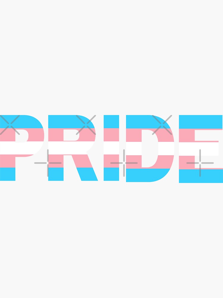 "Trans Pride letter " Sticker for Sale by JosTees96 | Redbubble