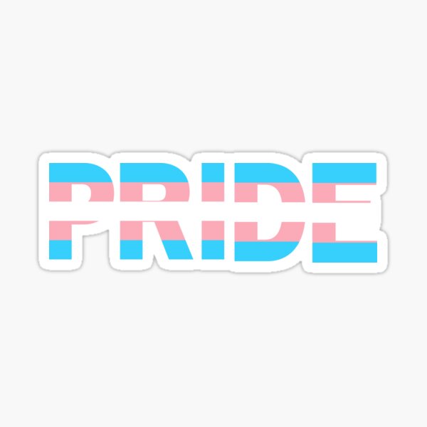 "Trans Pride letter " Sticker for Sale by JosTees96 | Redbubble