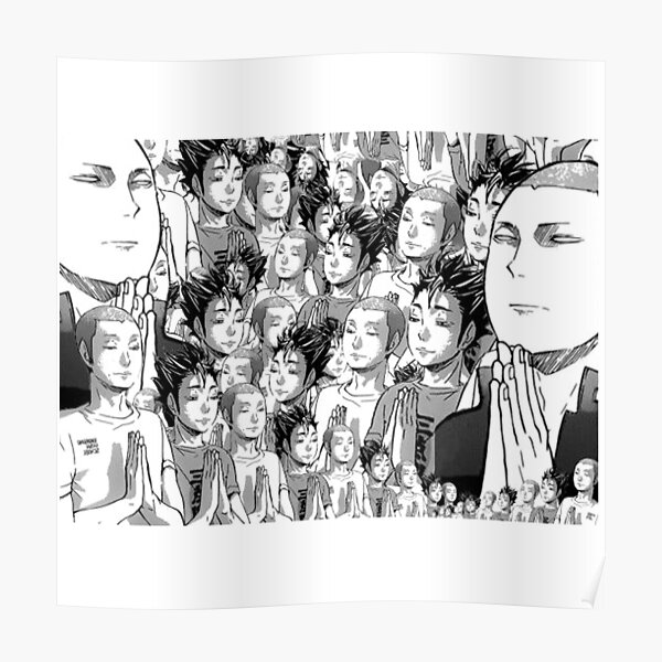 "Nishinoya & Tanaka Prayer" Poster for Sale by Cedrek | Redbubble