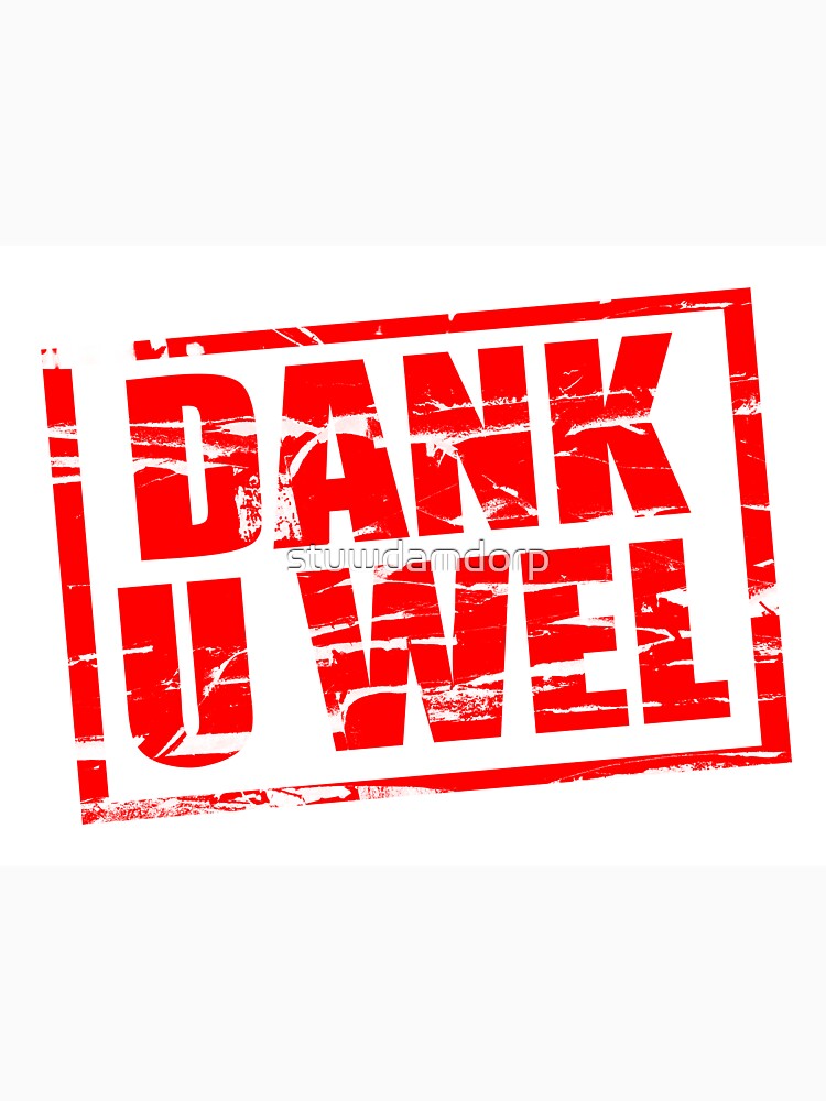 "Illustration - Red stamp - Thank you Dutch - Dank u wel" T-shirt by ...