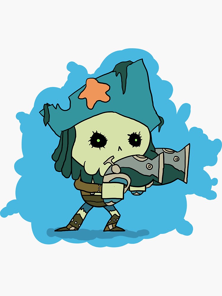 "Brawlhalla - Cursed Gold Thatch" Sticker by Clunse | Redbubble