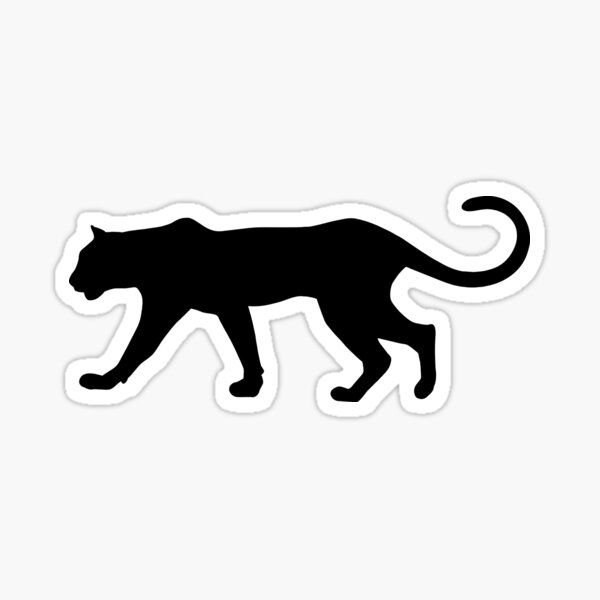 "BLACK PANTHER/CAT" Sticker for Sale by Whisperingwells | Redbubble