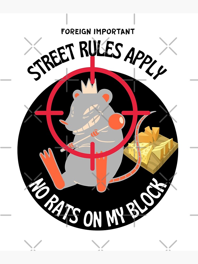 "STREET RULES APPLY" Poster for Sale by FOREIGN-i88 | Redbubble
