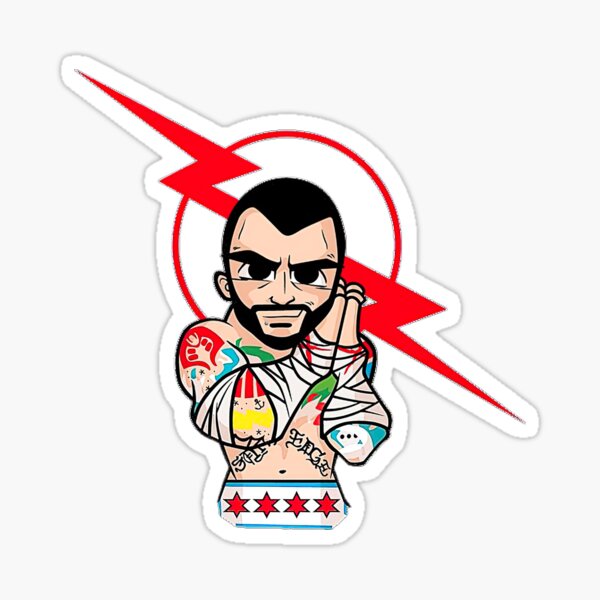"Cm Punk " Sticker for Sale by transformm299 | Redbubble