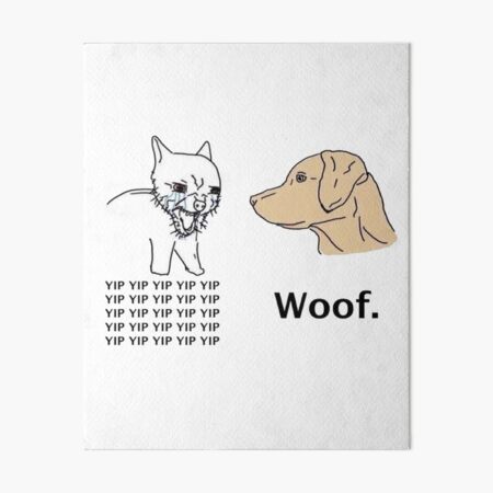 "Big Dog Supremacy / Dog Wojak Meme" Art Board Print for Sale by ...