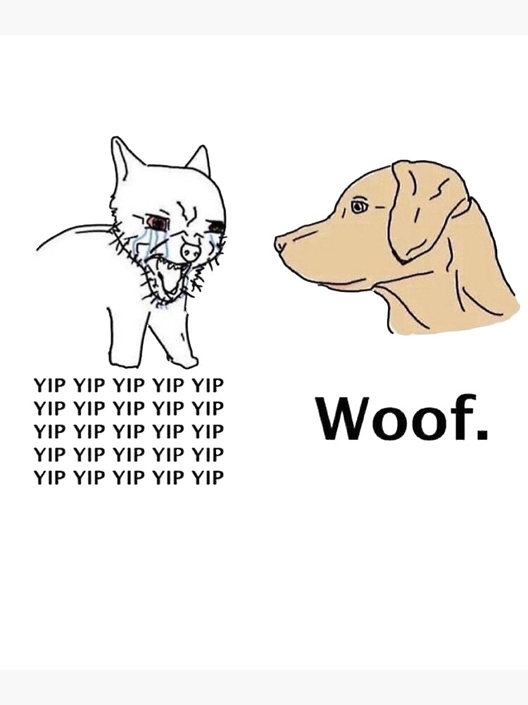 "Big Dog Supremacy / Dog Wojak Meme" Poster by vennettb | Redbubble