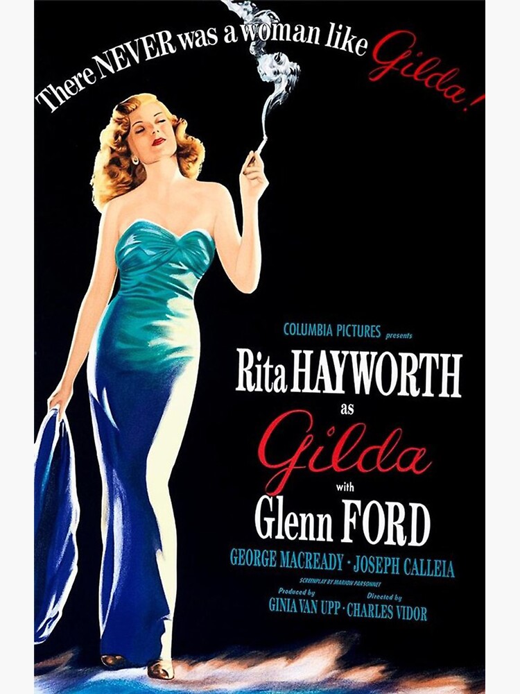 "Gilda (1946) Movie Poster" Sticker for Sale by camillesharmon | Redbubble