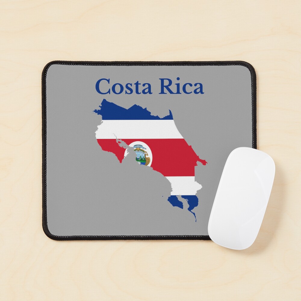 "Costa Rica Flag Map Design." Sticker for Sale by Marwa Sharafeldin ...