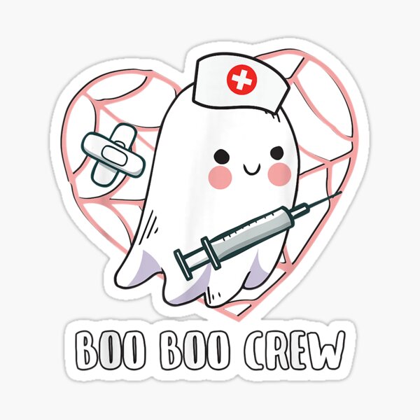"Boo Boo Crew Nurse Gift Crue - Halloween Costume" Sticker for Sale by ...