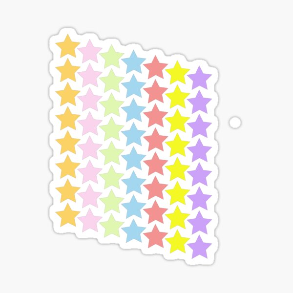 "Pastel star pack" Sticker for Sale by manila123 | Redbubble