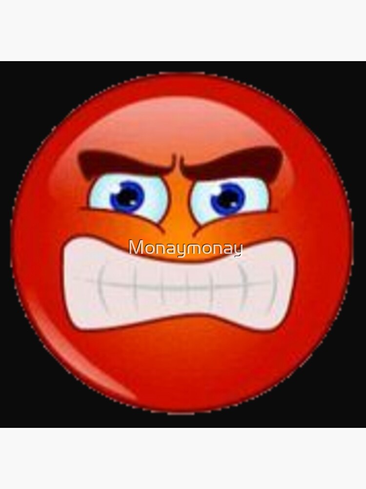 "Angry sticker" Poster for Sale by Monaymonay | Redbubble