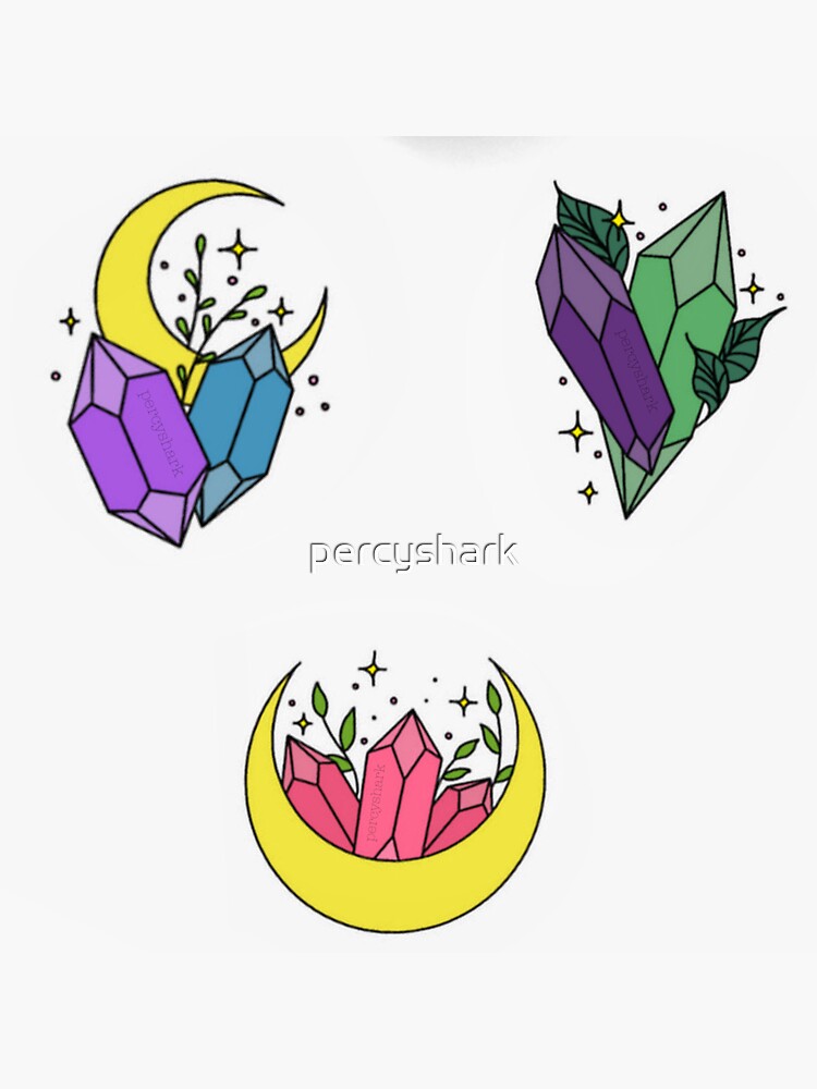 "Crystal Pack" Sticker for Sale by percyshark | Redbubble