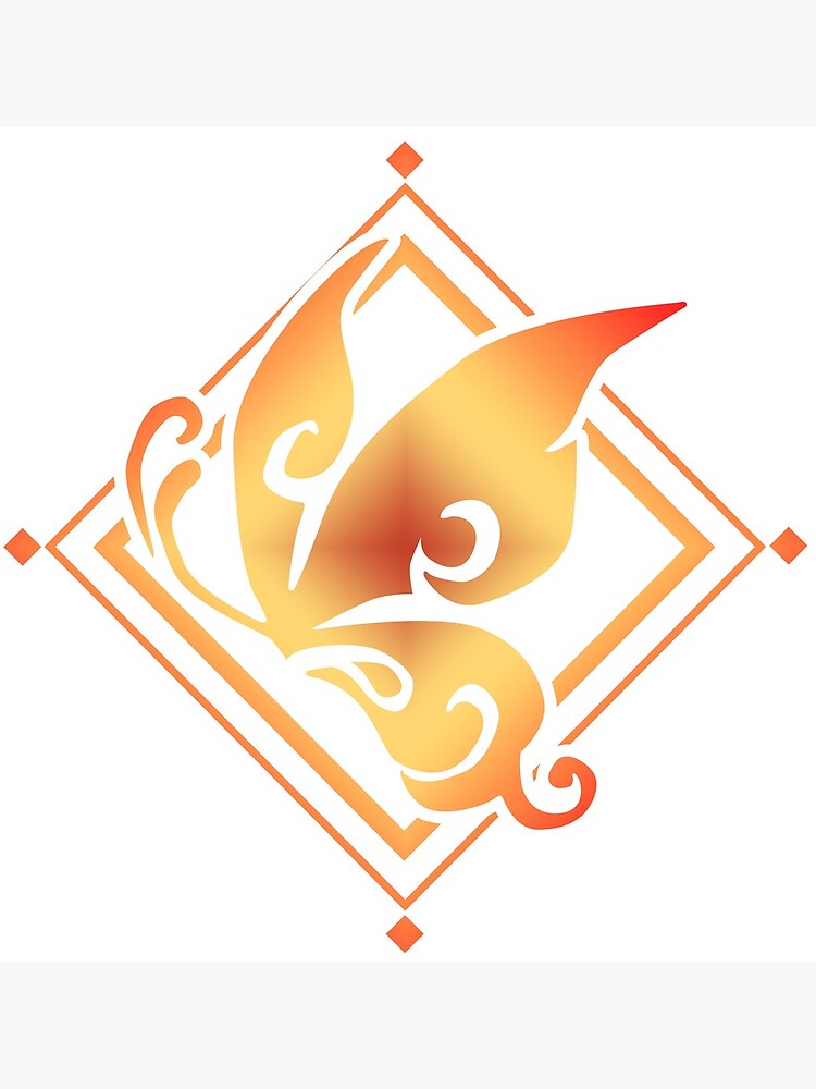 "Hu Tao Emblem Genshin" Poster for Sale by HamburgCountry | Redbubble