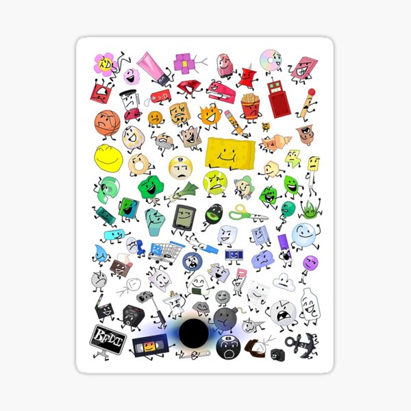 "BFB and TPOT Full Cast " Sticker for Sale by jamesmicu | Redbubble