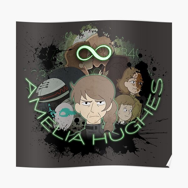 "Amelia Hughes Infinity Train (w/ Text)" Poster for Sale by ...