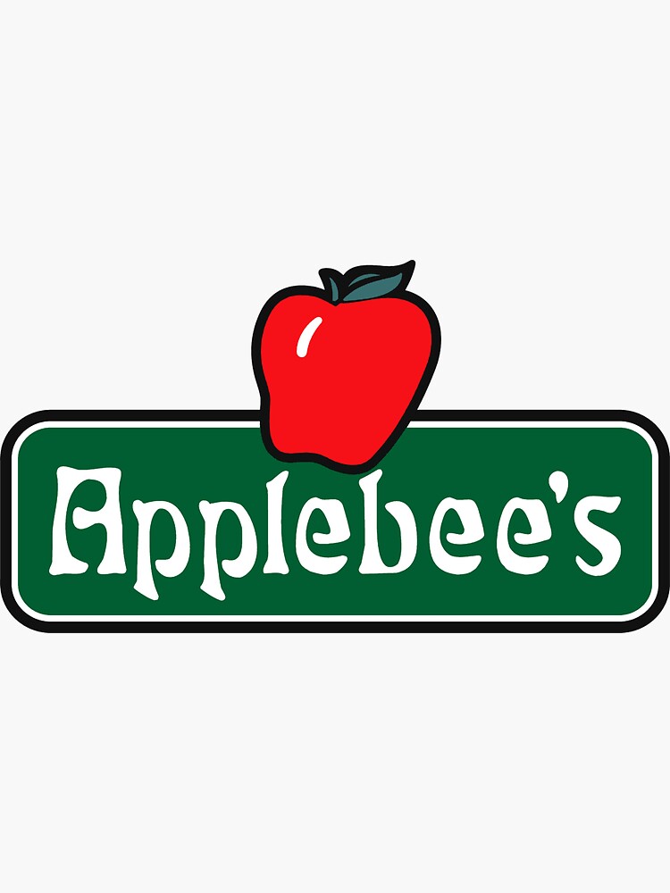"aple - Applebees Logo" Sticker for Sale by Oliviaarlsyn | Redbubble