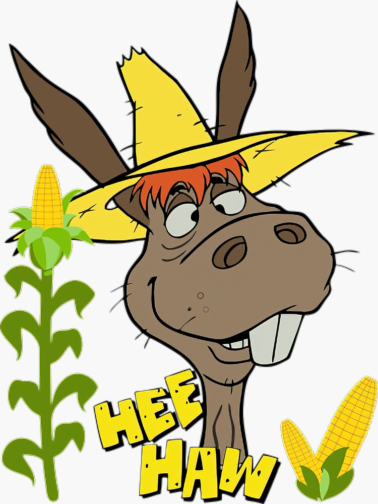 "Hee Haw " Sticker for Sale by triathleteuvula | Redbubble