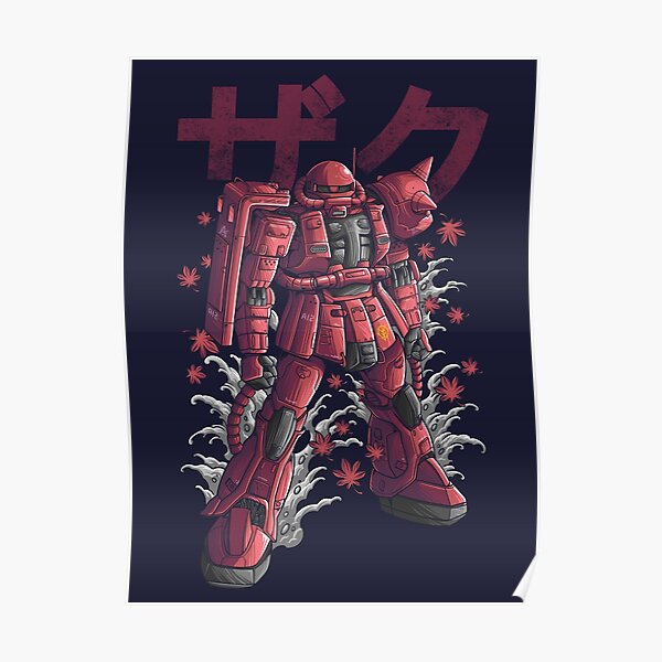 "Gundam Zaku" Poster by Syndicate-std | Redbubble