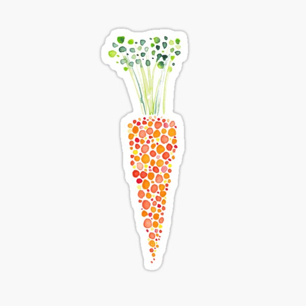 "Carrot" Sticker for Sale by Laura Maxwell | Redbubble