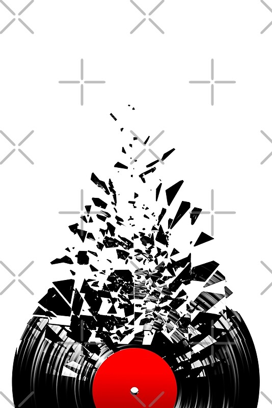 "Vinyl shatter" by GrandeDuc | Redbubble