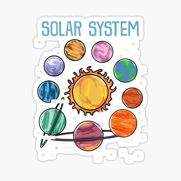 "Solar System Planets" Sticker for Sale by JavionQuintin | Redbubble