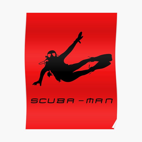 "Scuba-Man the underwater superhero spiderman" Poster for Sale by ...