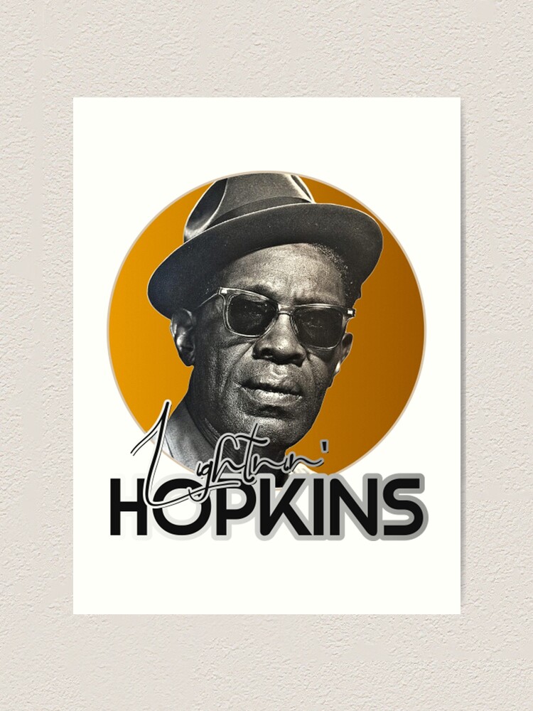 "Lightnin Hopkins Retro Lightnin Hopkins Gold Tribute " Art Print for ...