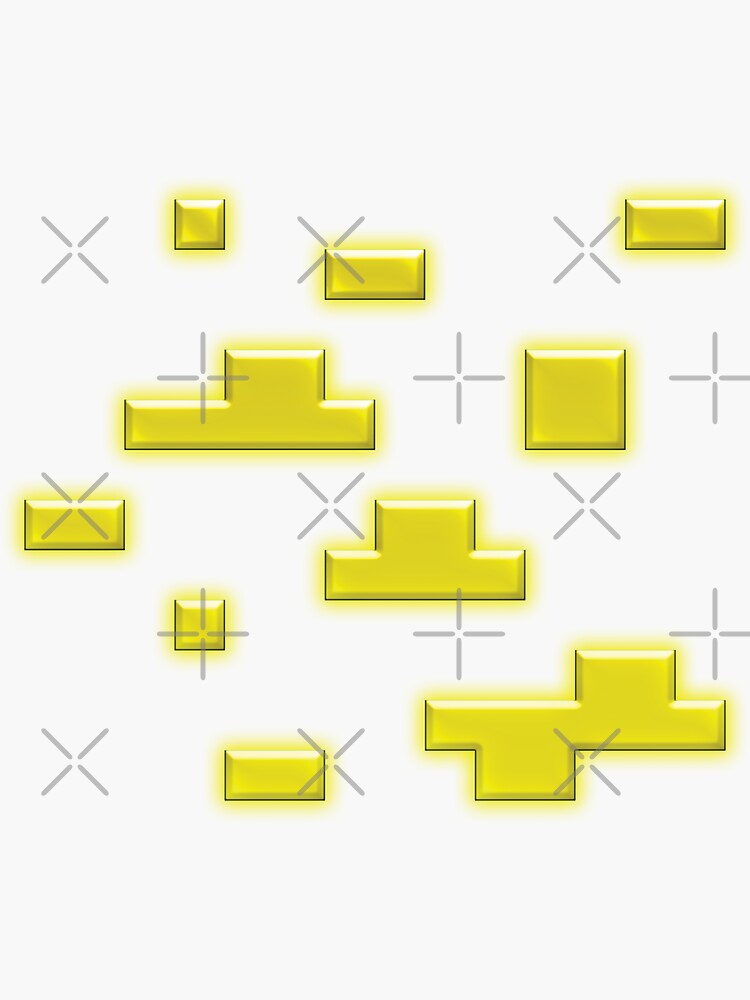 "Minecraft Gold Ore" Sticker for Sale by Gameragon | Redbubble