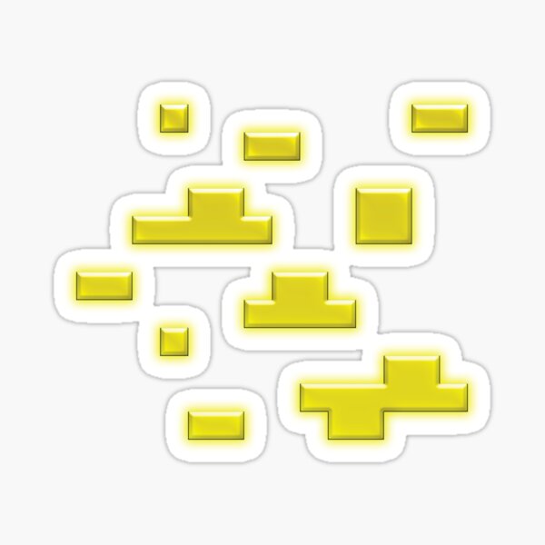 "Minecraft Gold Ore" Sticker for Sale by Gameragon | Redbubble