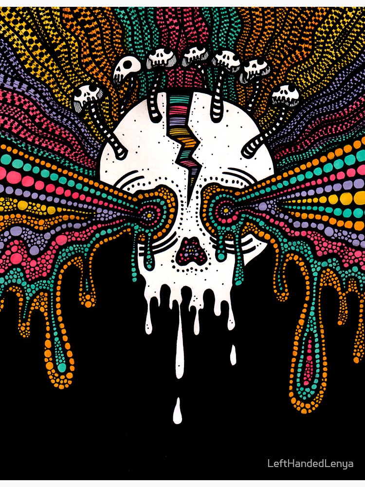 "Skull Splitter: Psychedelic Headache" Sticker for Sale by ...