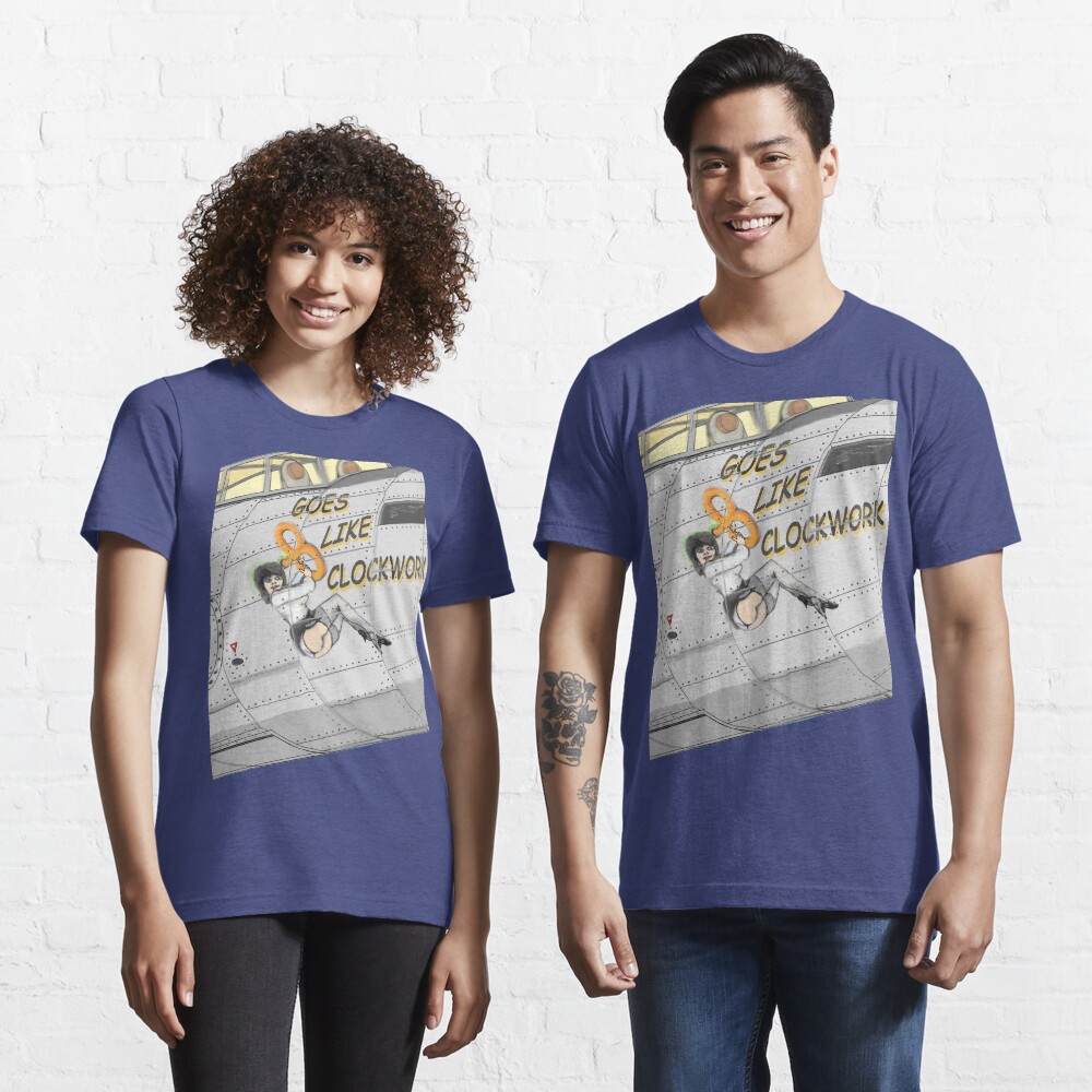 "Aircraft Nose Art Goes like clockwork" T-shirt for Sale by Radwulf ...