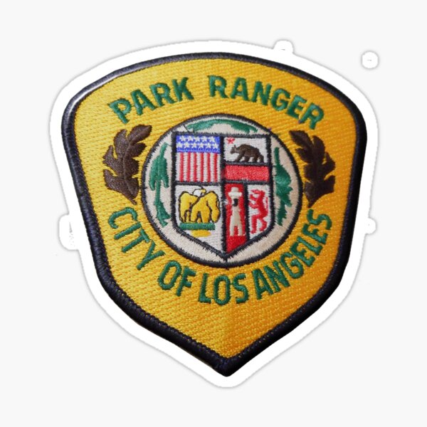 "Los Angeles Park Ranger" Sticker for Sale by lawrencebaird | Redbubble