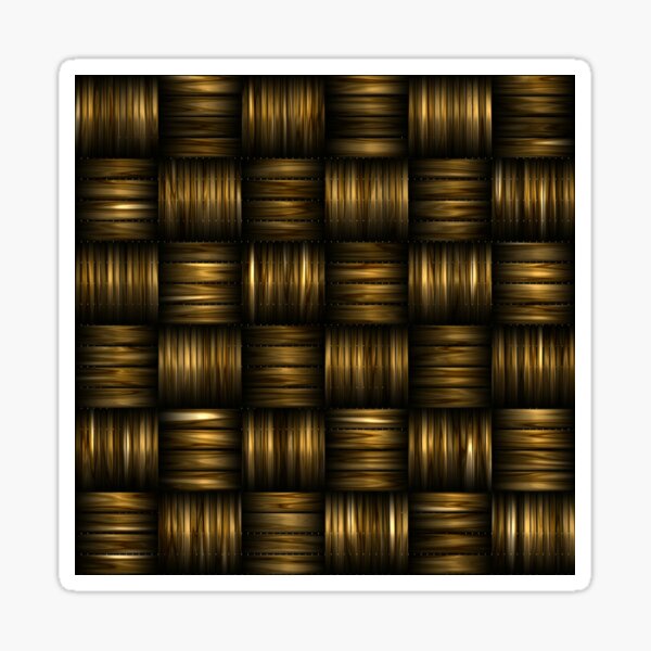 "Basket Weave Pattern" Sticker for Sale by Baboki | Redbubble