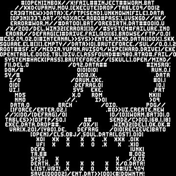 "Cyberpunk ASCII Skull" Art Board Print for Sale by Kiboune | Redbubble