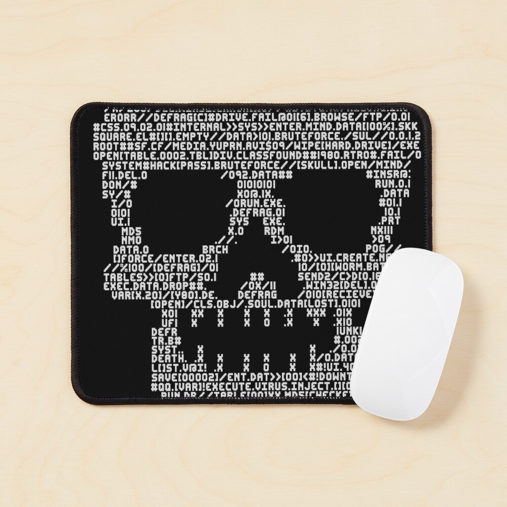 "Cyberpunk ASCII Skull" Art Board Print for Sale by Kiboune | Redbubble
